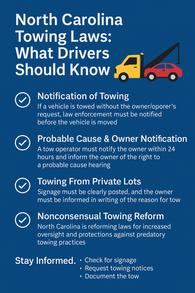 🚨 North Carolina Towing Laws: What Drivers Should Know | WTF Towing ...